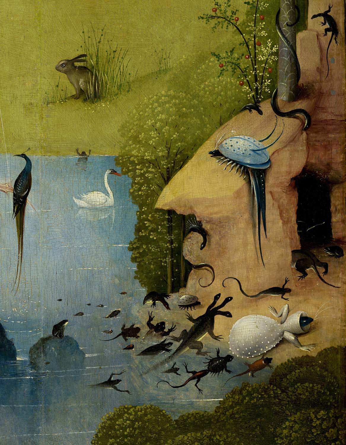 Hieronymus Bosch Prints – The Fish Pond – Garden of Earthly Delights ...